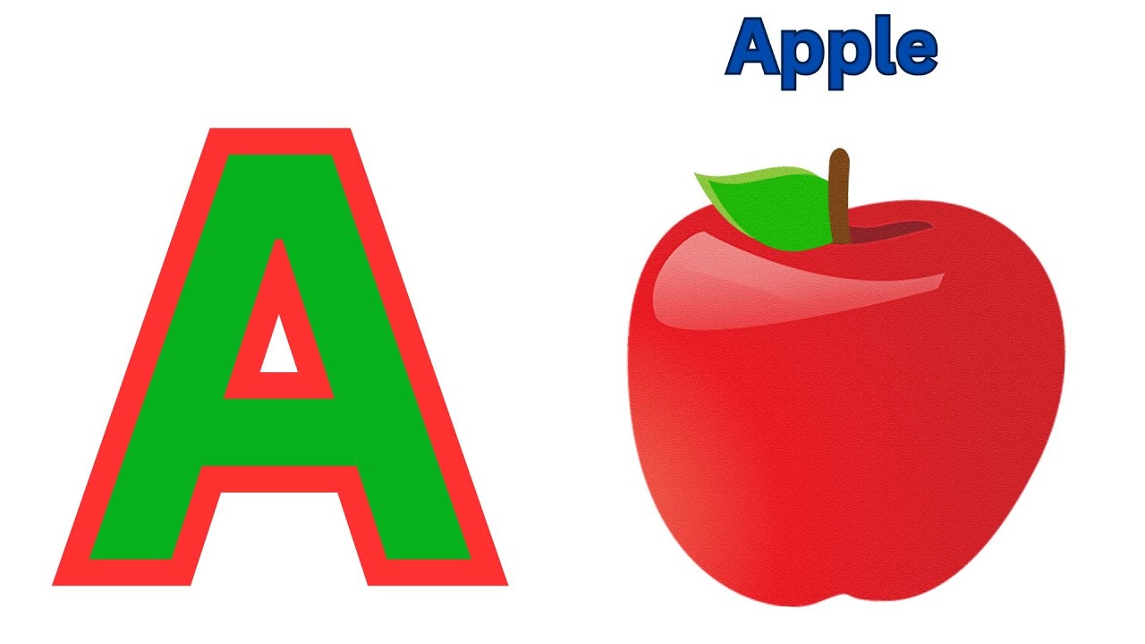 Easy learning alphabet | A for apple | Alphabets | Phonic song for ...