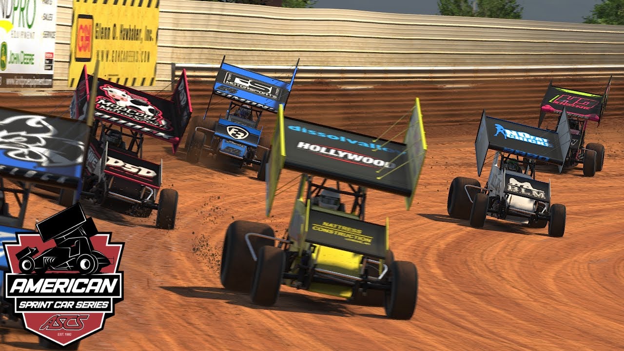Iracing Port Royale 360 Sprint Cars 3rd place - YouTube