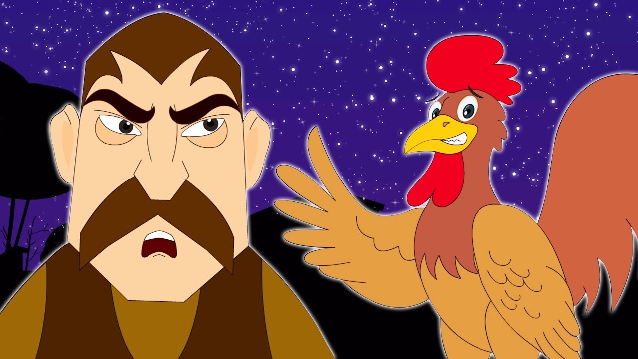 Aesop's Fables | The Thieves And The Rooster | HooplaKidz - YouTube