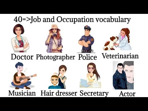 Job and Occupation vocabulary I Let's learn about Names of job and ...