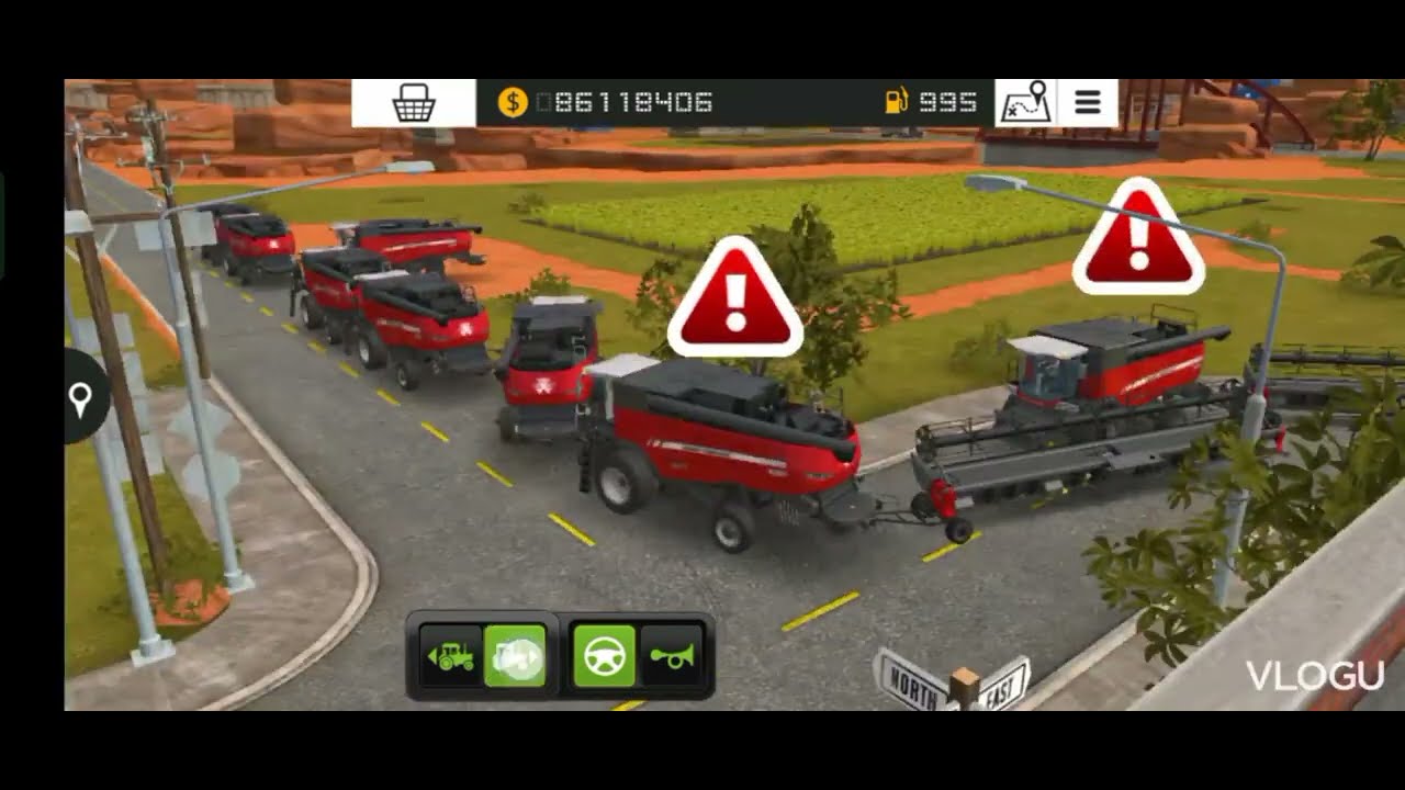 tractor farming simulator 18 ek sath kitne Katar Ho Gaye - YouTube