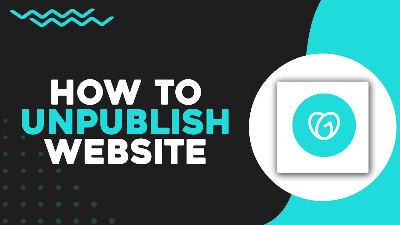 How To Unpublish Website in GoDaddy (Easiest Way) - YouTube
