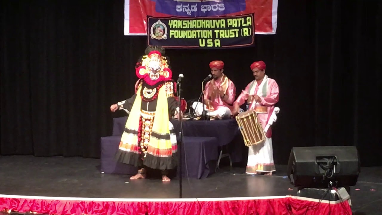 Yakshagana: Patla Satish shetty and team at Seattle 2019 - 2 - YouTube