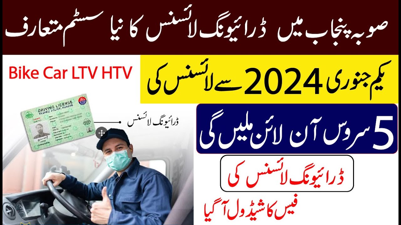 Modern driving license system introduced in Punjab province | Driving ...