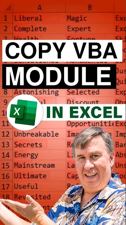 Excel - Effortlessly Copy a VBA Module to Another Workbook #shorts #excel #vba - Episode S0029 ...