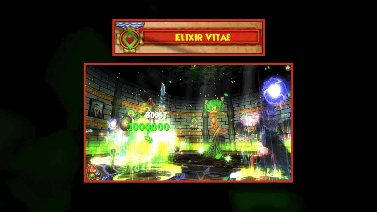 Wizard101 Elixir Vitae Badge 1,000,000 Heal - YouTube