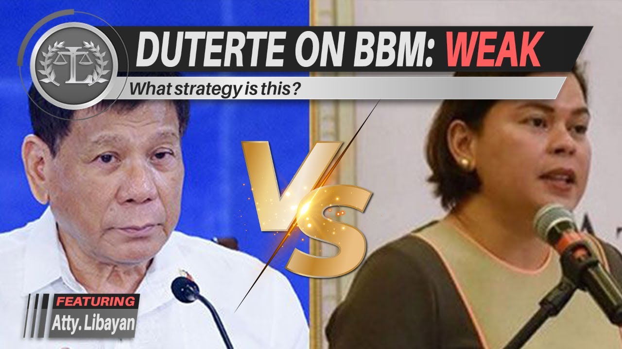 BBM IS A WEAK LEADER: DUTERTE - YouTube