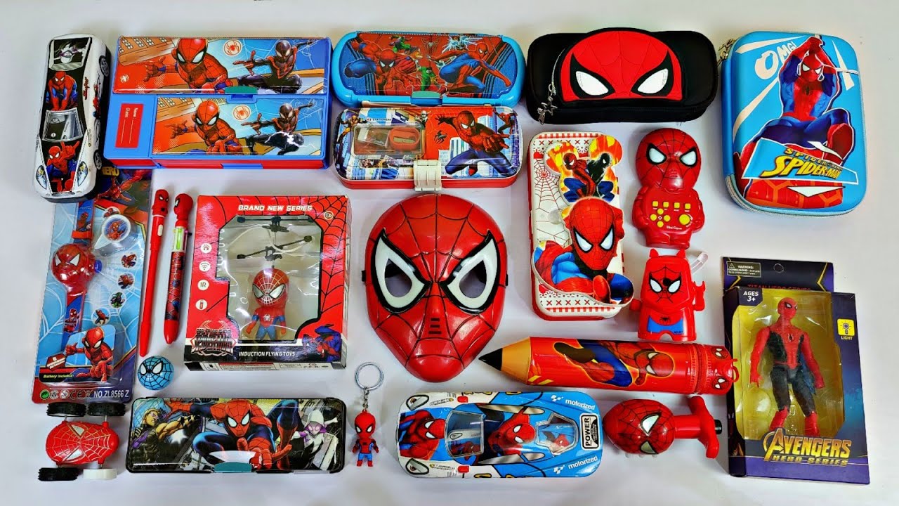 Ultimate Collection of Spider man Toys😱Helicopter, Geometry Box ...