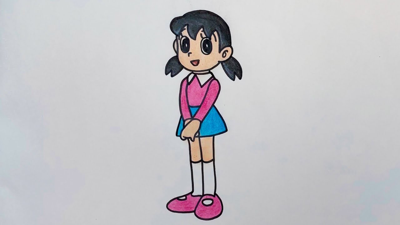 How to draw Shizuka 💗 || step by step (very easy) || drawing || art ...