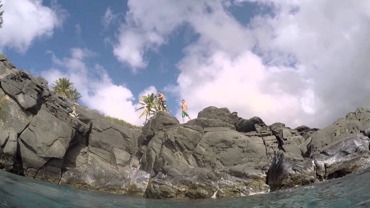 Maui Cliff Jumping GoPro Hero 4 Black HD - YouTube