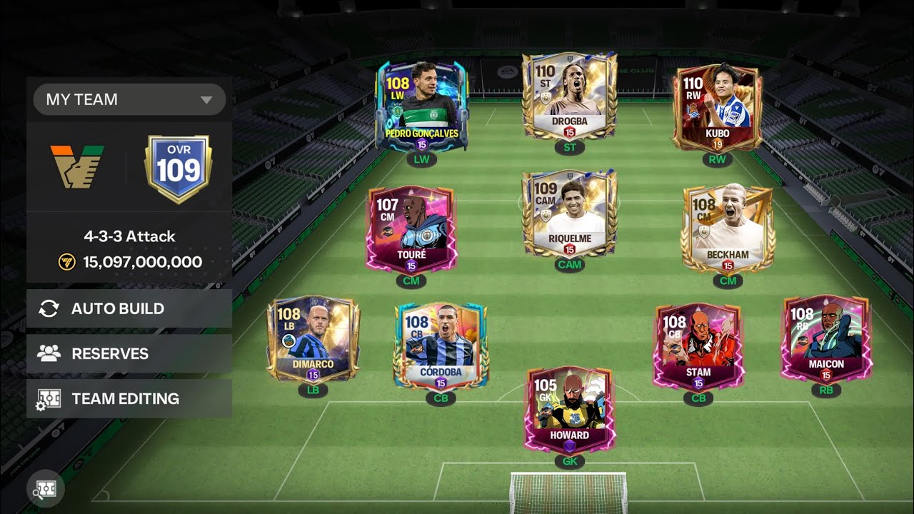 My Fc Mobile Team! - YouTube