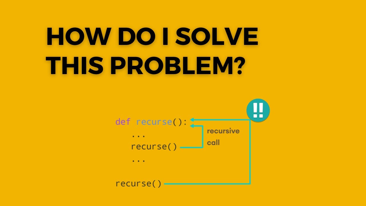 Quick Beginner Tutorial On Recursions Youtube 3972