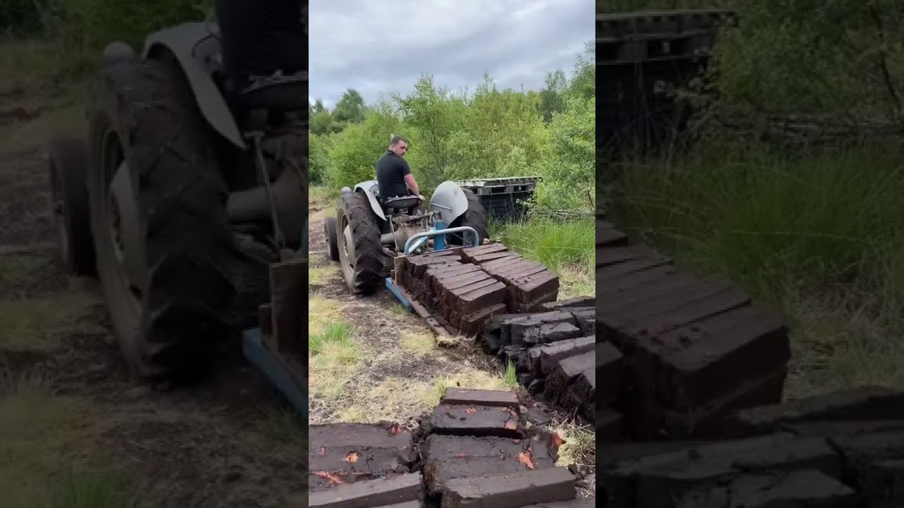 Traditional Peat Cutting #shorts - YouTube
