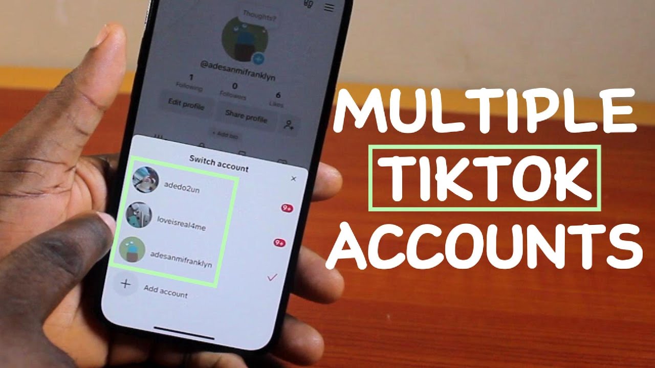 How to Add Multiple Accounts on TikTok - YouTube