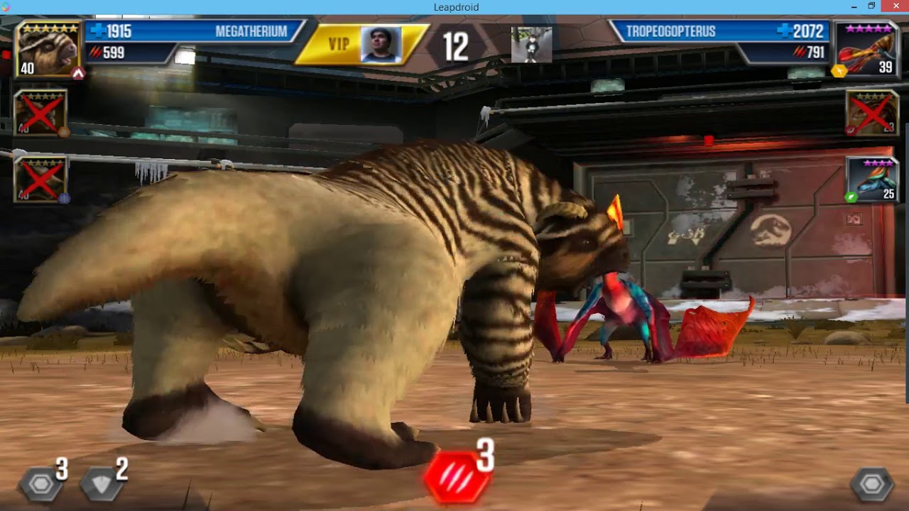 Jurassic World: The Game - Land VS Cenozoic Player Duel Battle 12 ...