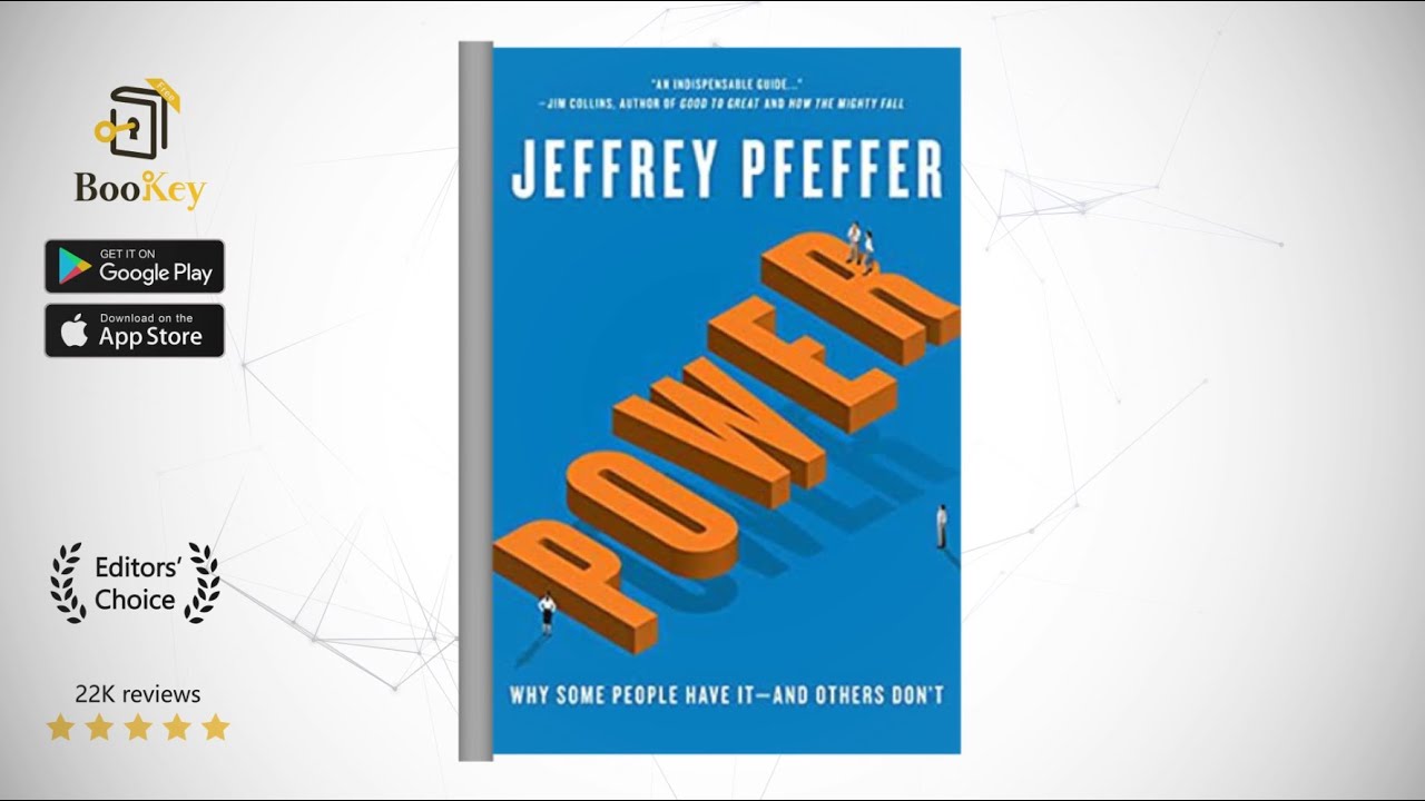 Power Book Summary By Jeffrey Pfeffer Why some people have power and ...