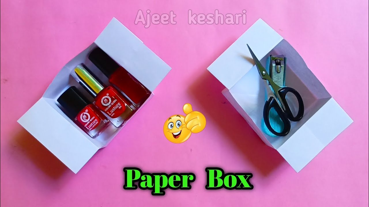 DIY - Paper Box Making Idea | Paper Box Craft | Origami BOX transformer ...