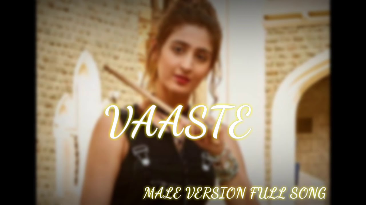 Vaaste full song-male version - YouTube