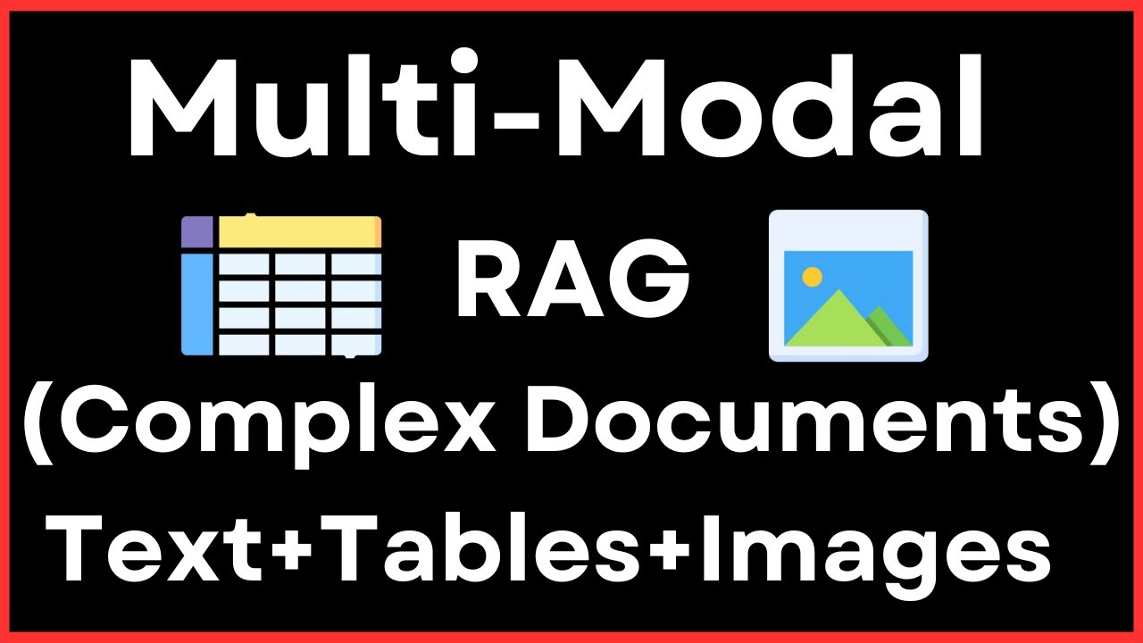 MultiModal RAG - Complex documents (Text +Tables +Images) - YouTube