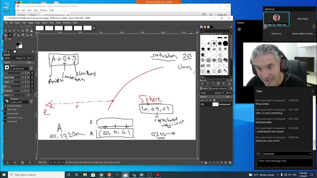 CENG 477 Intro. to Computer Graphics (Section 2, F'21) Week #4 Ray Tracing Lighting Part 2 - YouTube