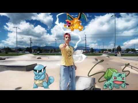 Skating with an irl Pokémon trainer!;) - YouTube