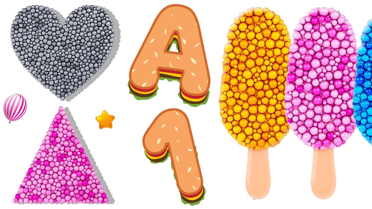 Colorful ABC Adventures, 123 Numbers, and Fun Learning Shapes for Kids ...