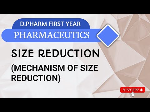 Size Reduction | Mechanism Of Size Reduction | Pharmaceutics | D.Pharm ...
