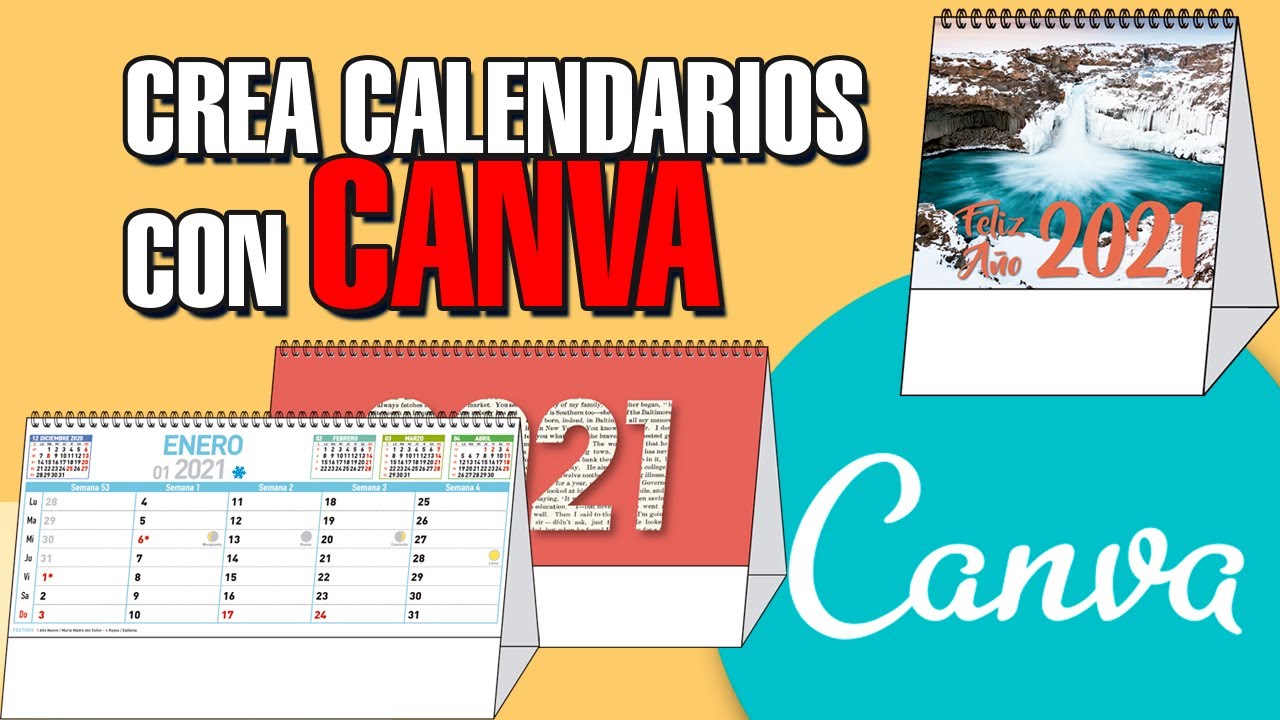 CÓMO crear Calendarios de SOBREMESA CON CANVA · VIDEO 1 - YouTube