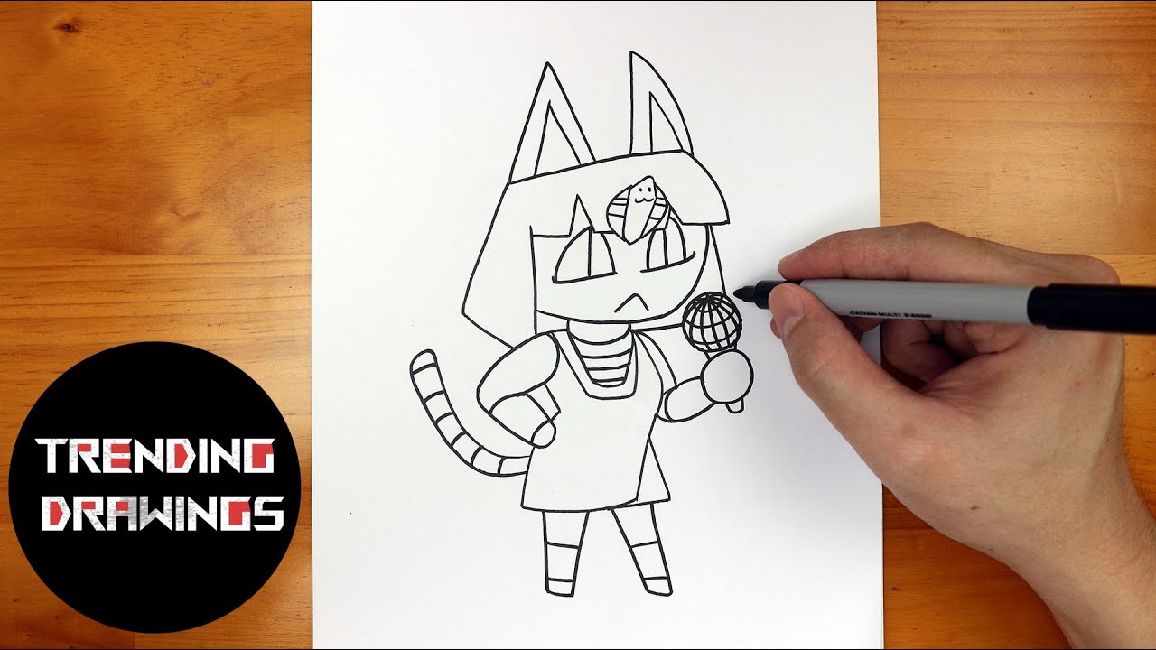How To Draw FNF MOD Character - Ankha Easy Step by Step - YouTube