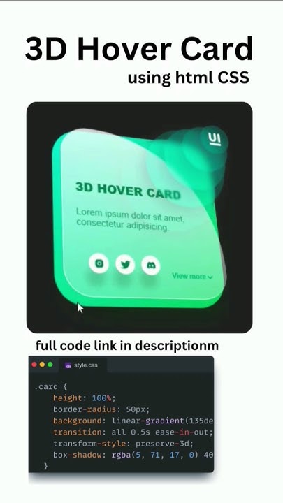 Card Hover Effects Css Coding Html Webproject Webdesign