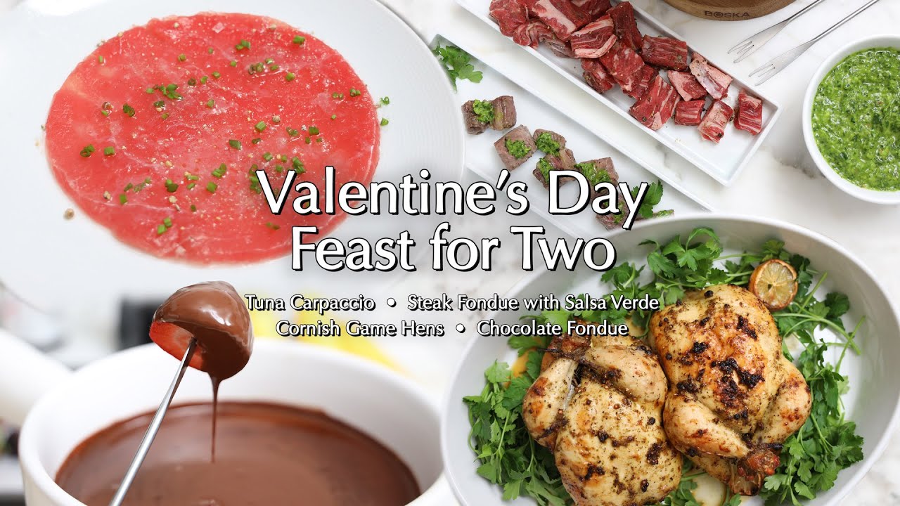 Valentine's Day Feast for Two ~ Dinner Party Tonight! - YouTube