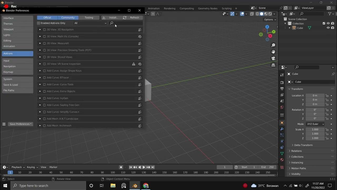 install cloudrig blender 3.2 to 3.4 - YouTube