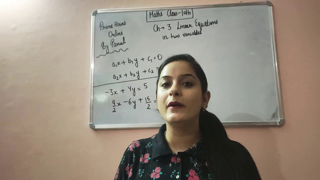 Class-10th Maths Ch-3 (Unique, Infinite and No solution) - YouTube