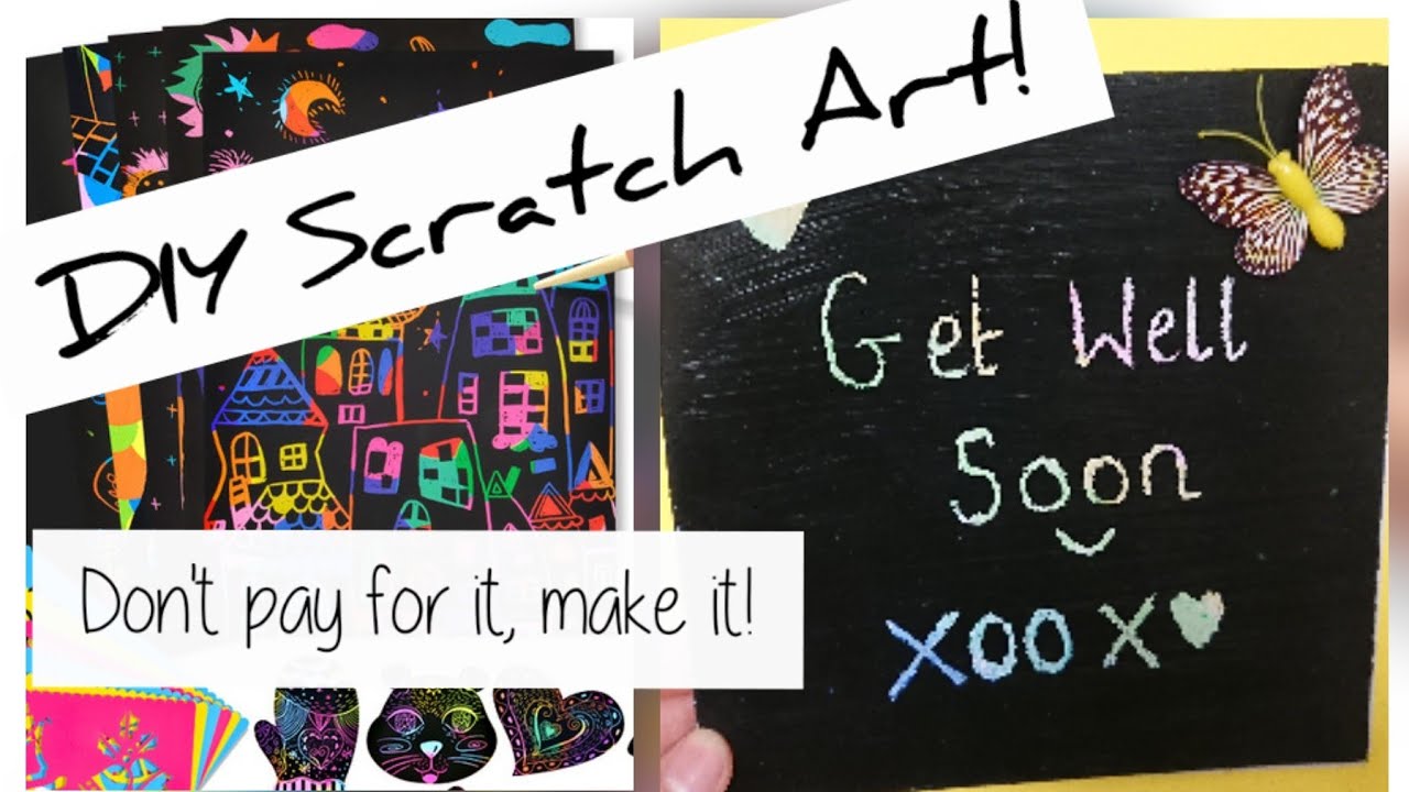 HANDMADE DIY CARD IDEAS, POUNDLAND Scratch Art, Paper Hacks, Kids ...
