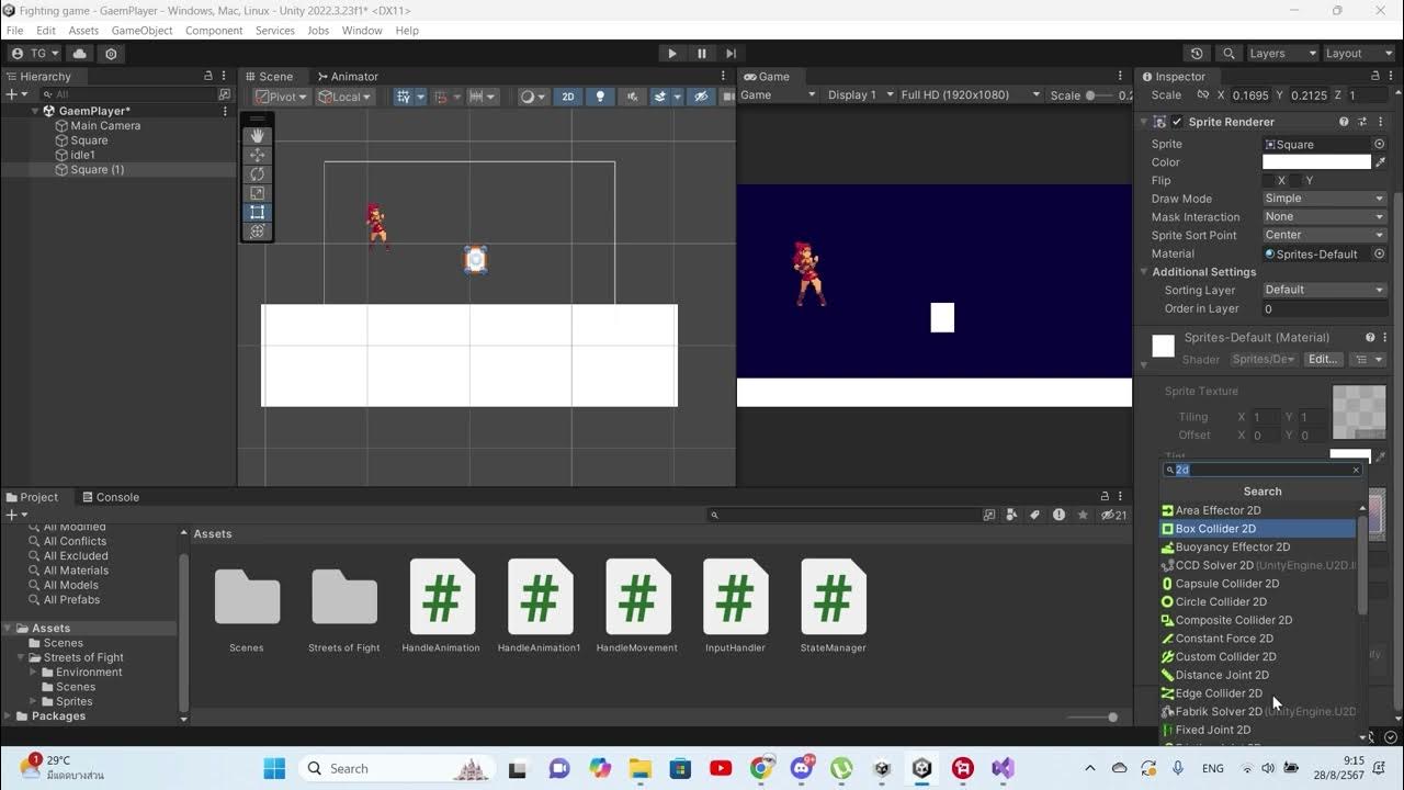 Unity Fighting game Control Animation hit & death part 03 - YouTube