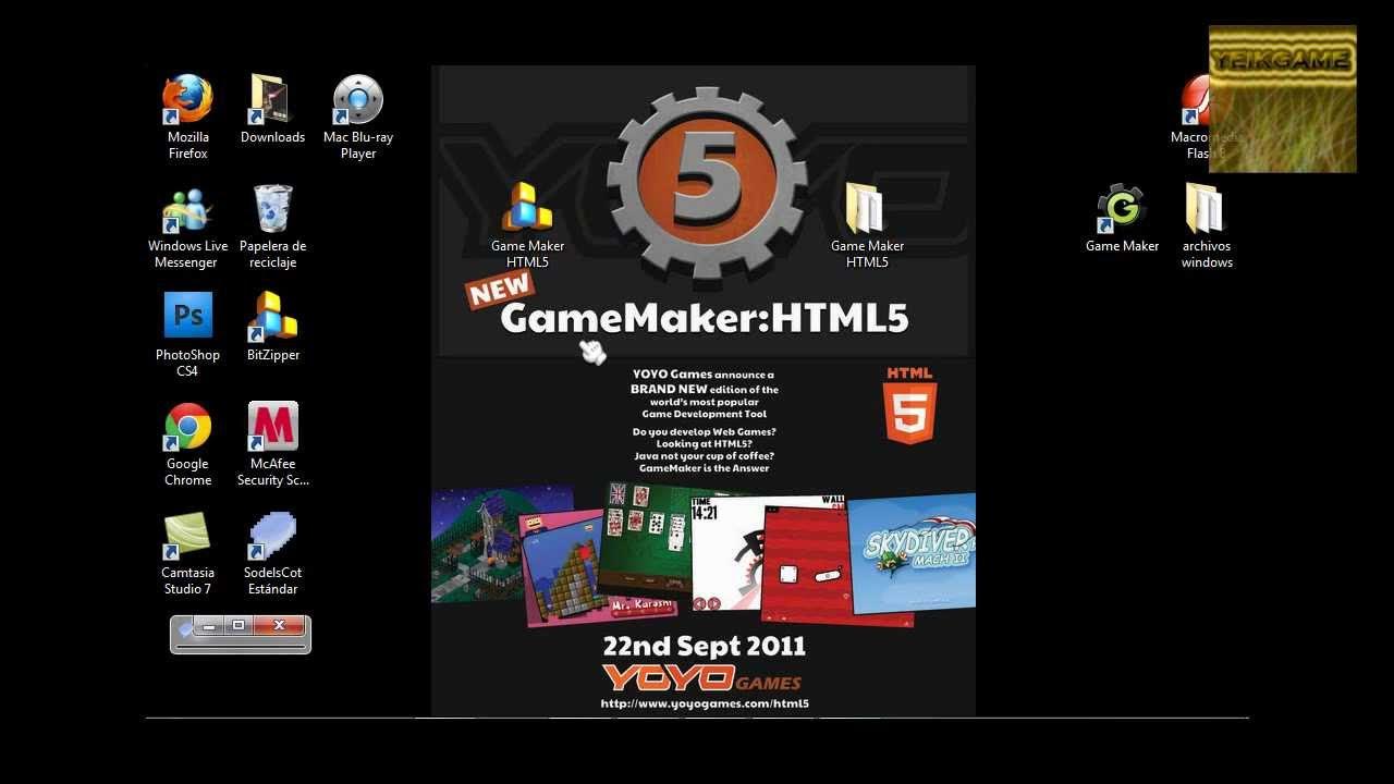 descarga e instala game maker Html5 full loquendo - YouTube