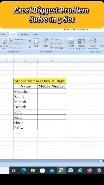 Excel Me Biggest Problem Solve #excel #exceltips #exceltricks #excelconcept#short #computertips ...