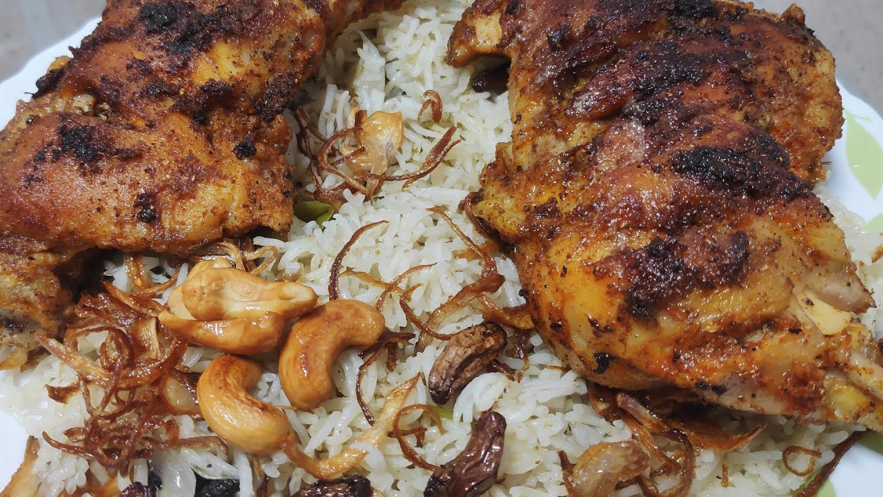 Fried Chicken Mandi | How to cook Mandi Biryani at Home | #Mandi ...