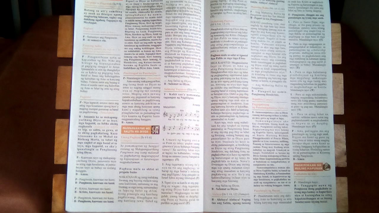 Mga Pagbasa sa Misa B I Kapistahan ng Santo Niño I Sambuhay Missalette ...