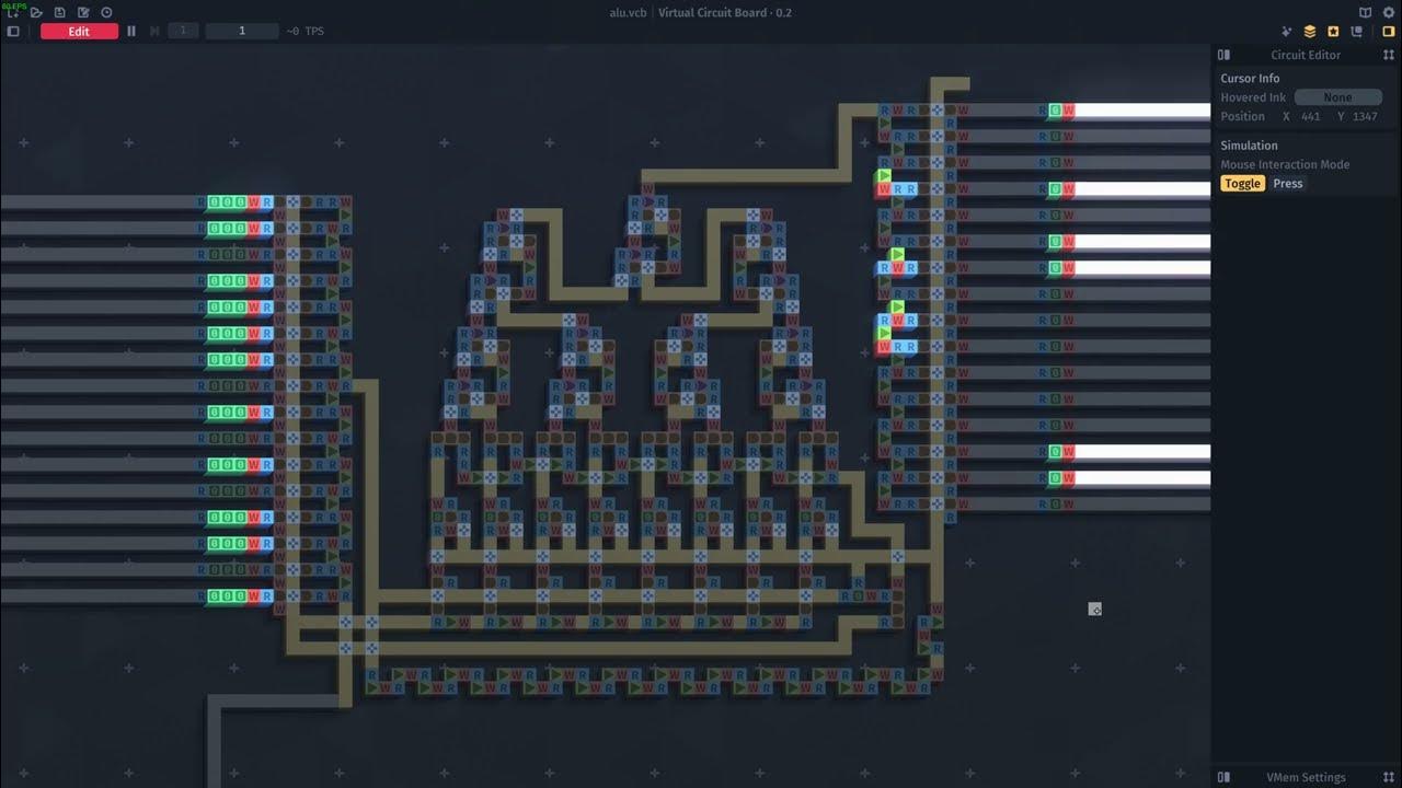 8x8 Serial Multiplier in Virtual Circuit Board - YouTube