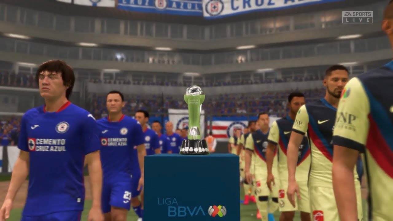 FIFA 21 Cruz Azul vs America Final Liga MX Clasico Joven Estadio Azteca ...