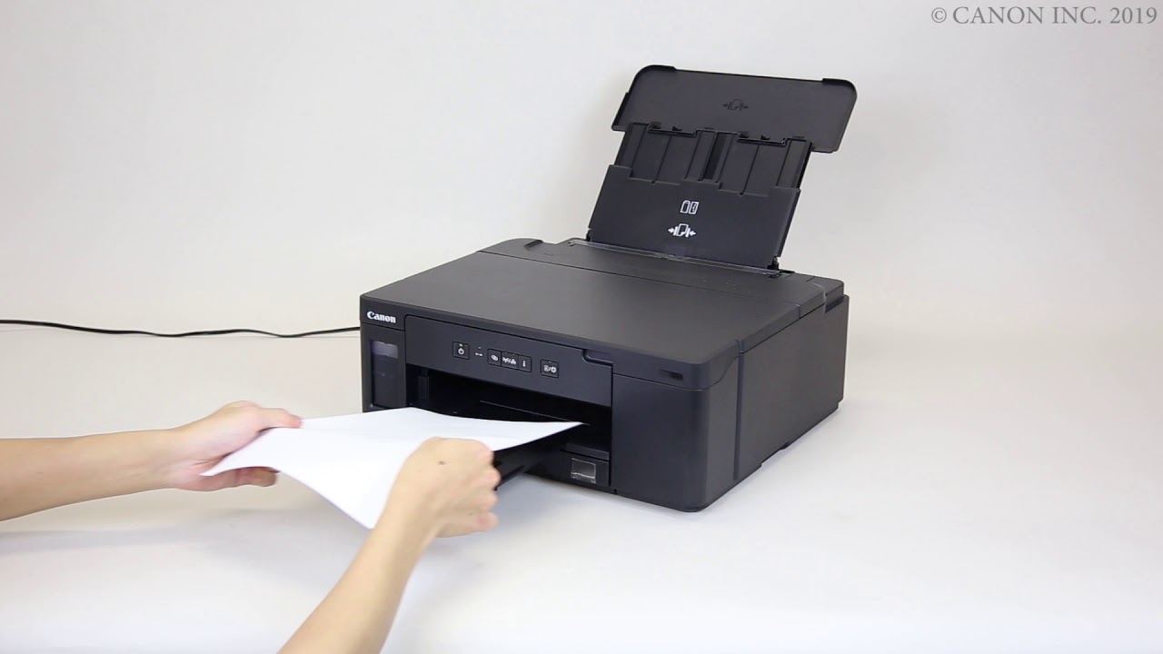 Removing jammed paper: paper output slot (GM2000 series) - YouTube