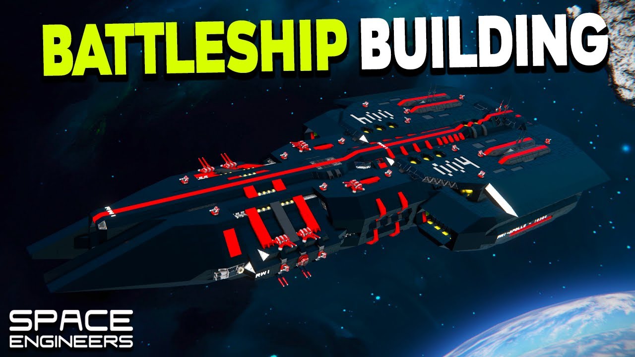 Space Engineers - Building A Battleship! - YouTube