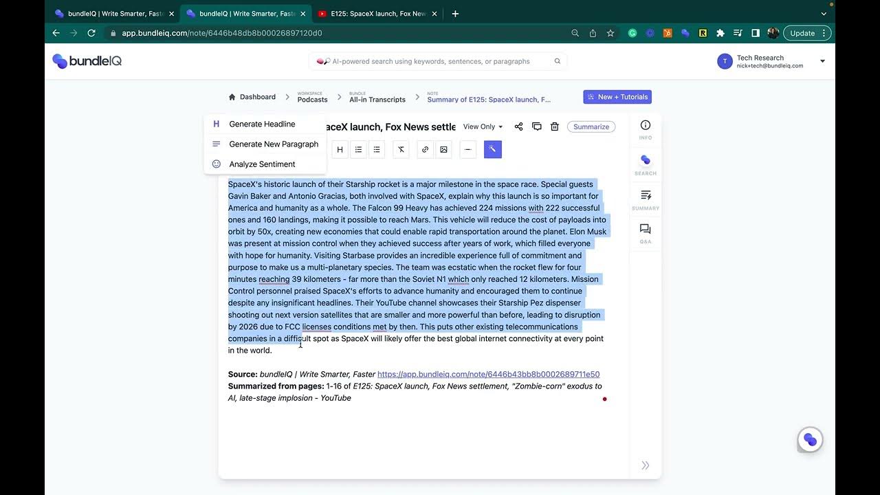 Extract, Save, and Summarize Transcripts from Any YouTube Video - YouTube