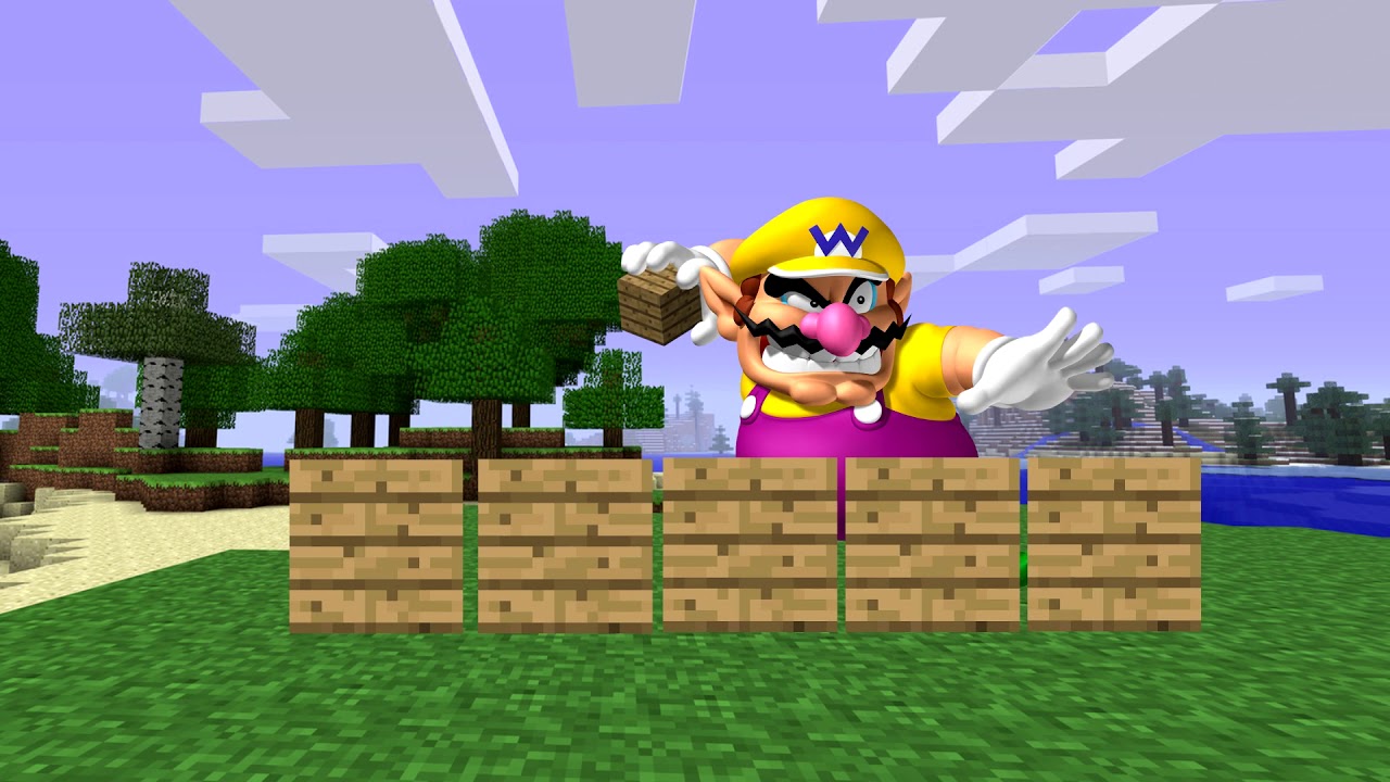 Wario Builds a House in Minecraft - YouTube