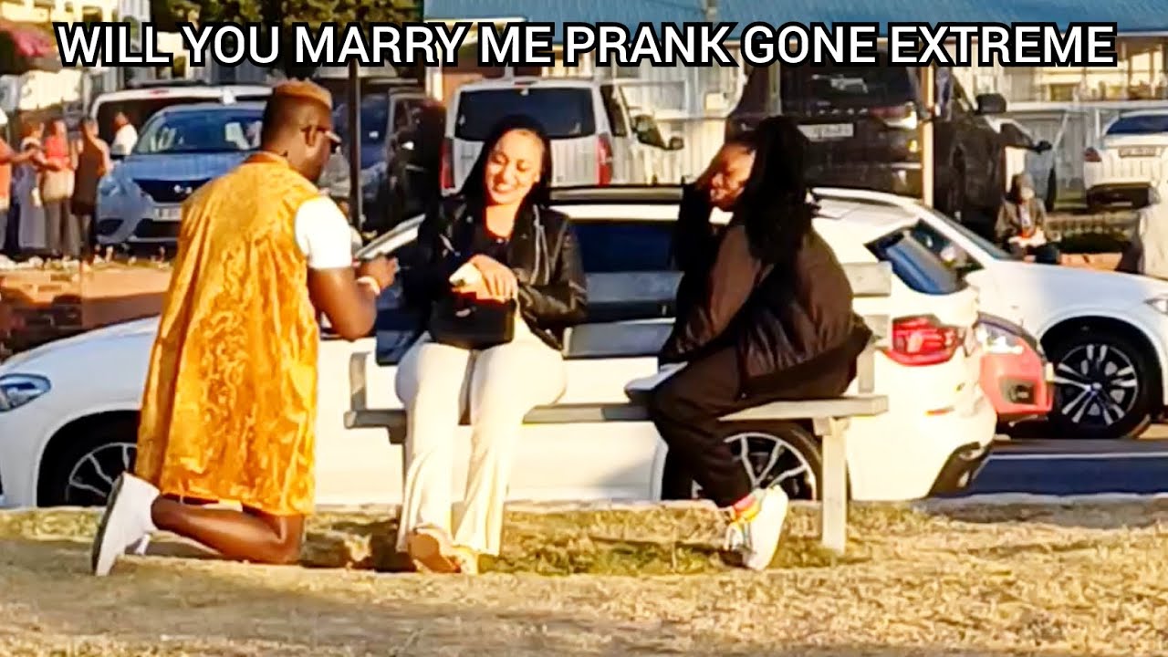 Will You Marry me proposal Prank on a Stranger. Her Reaction will shock ...
