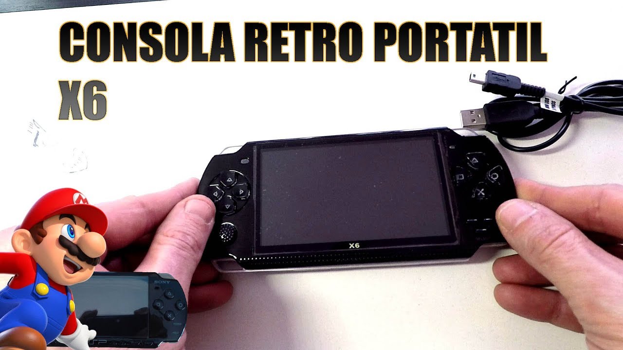 🎮CONSOLA PORTATIL RETRO X6, una portatil genial para Gba - YouTube