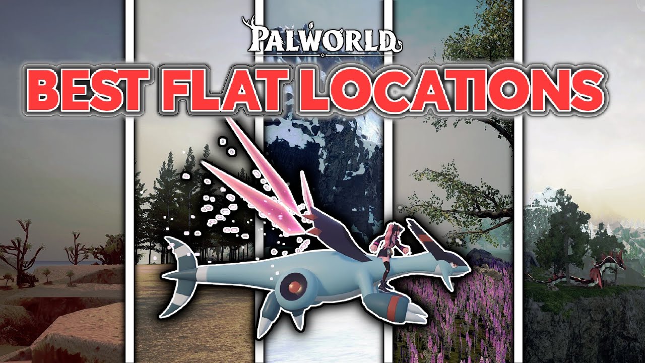 The Best FLAT & OPEN Base Building Locations in Palworld - YouTube