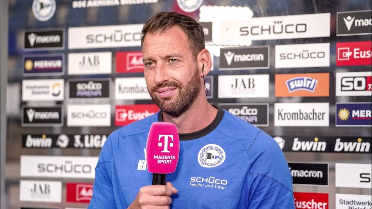Arminia Bielefeld - 1. FC Saarbrücken 2:6 Ulrich Zwetz Interview Michél Kniat - YouTube