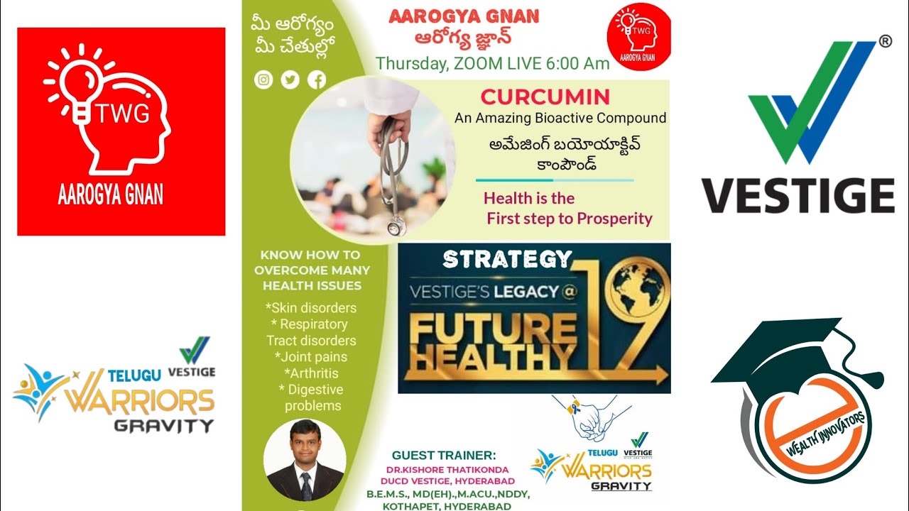 Vestige Curcumin Plus Amazing health Benifits by Dr. T.Kishore DUCD ...